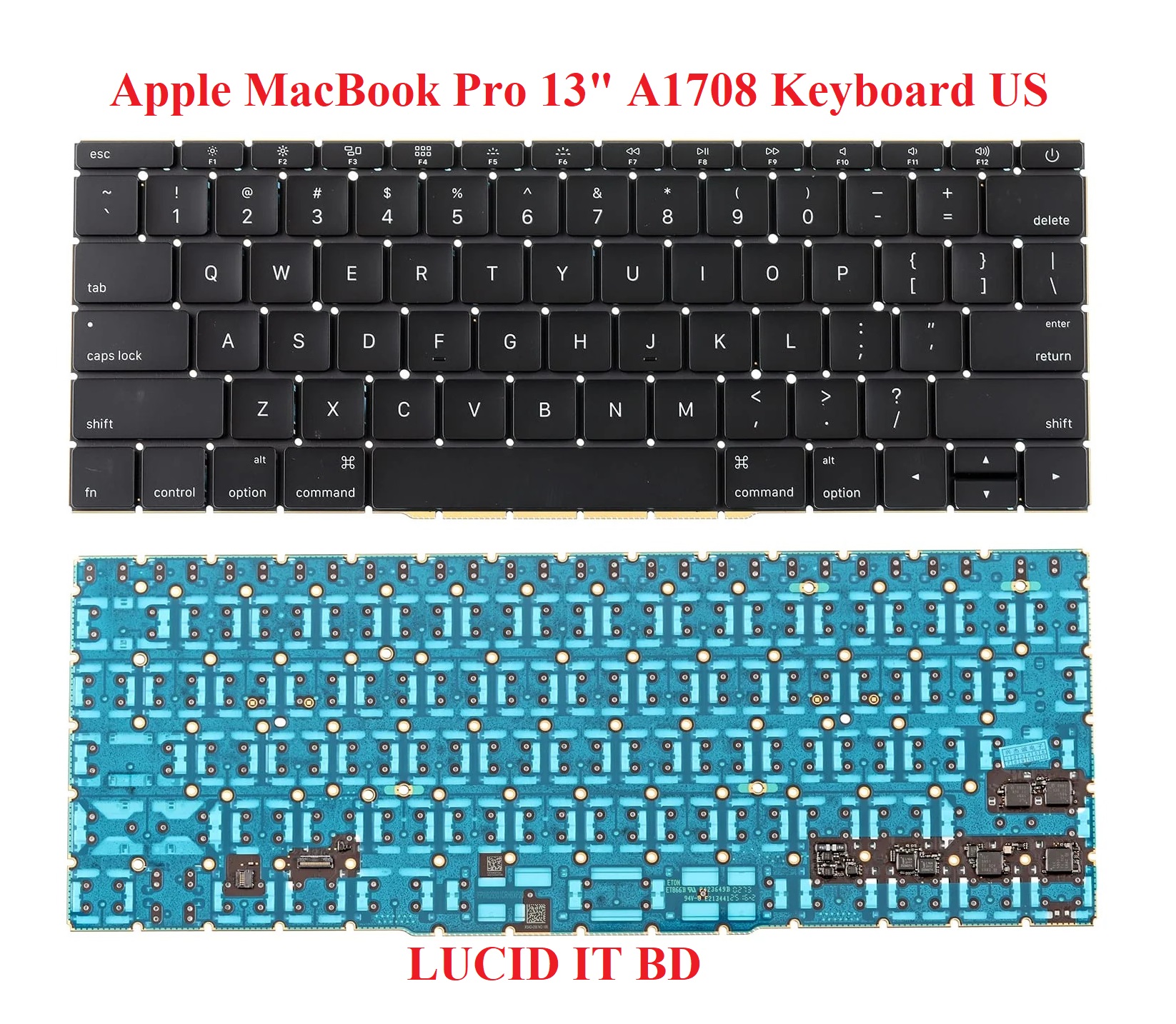 Apple MacBook Pro 13″ A1708 Keyboard US Layout- LUCID Computers – Lucid ...